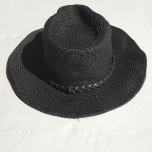 Rusty | Accessories | Rusty Black Paper Straw Hat | Poshmark